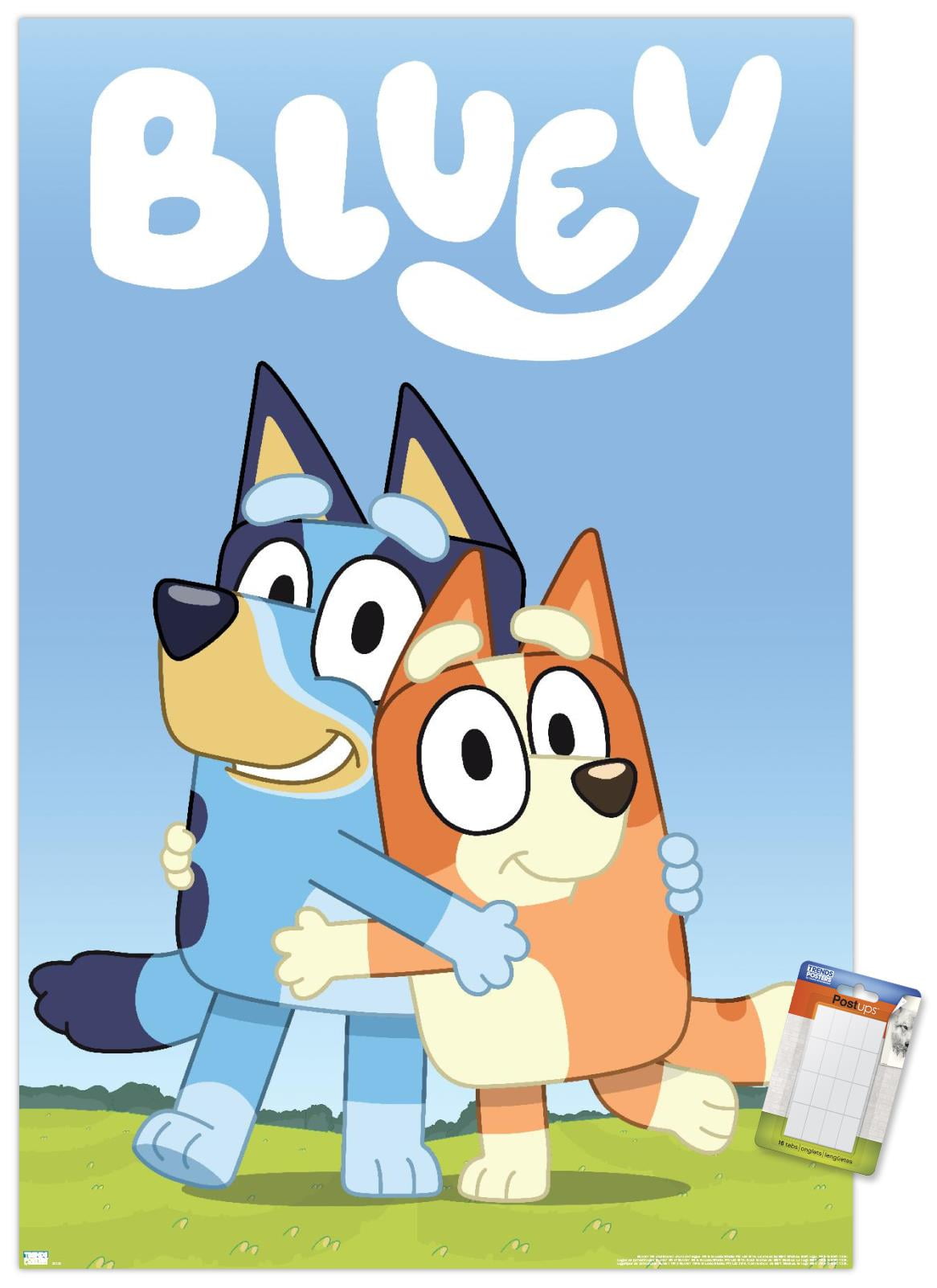 Bluey - Hug Wall Poster, 22.375" x 34" - Walmart.com
