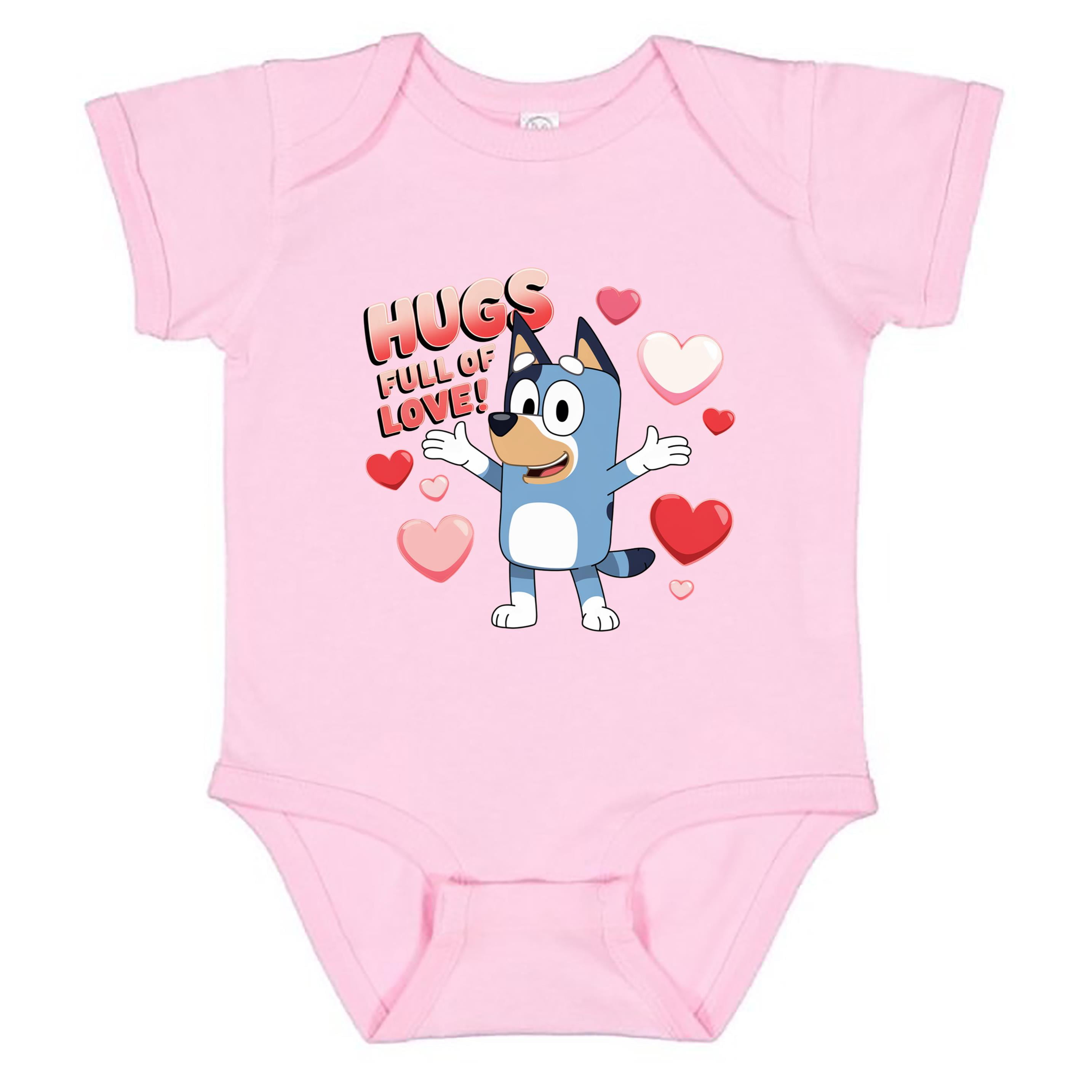 Bluey Hugs Full of Love, Playful Cartoon Dog, Sweet Heartwarming Baby ...