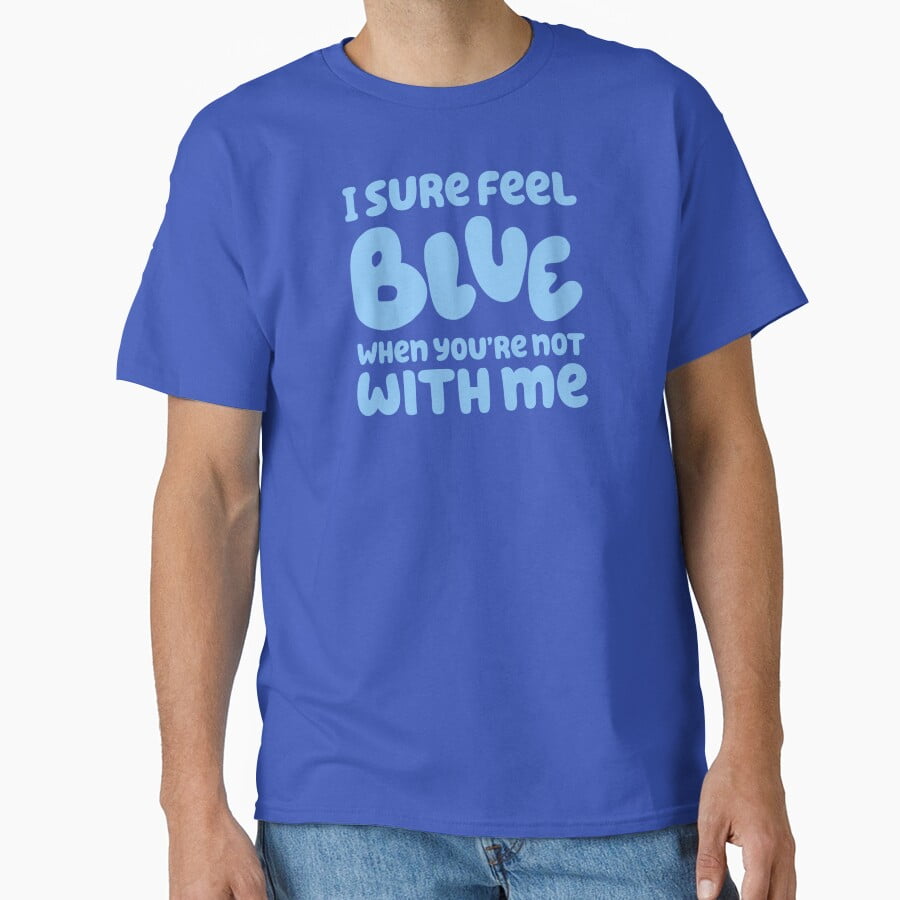 Bluey I Feel Blue Valentine Classic T-Shirt - Walmart.com
