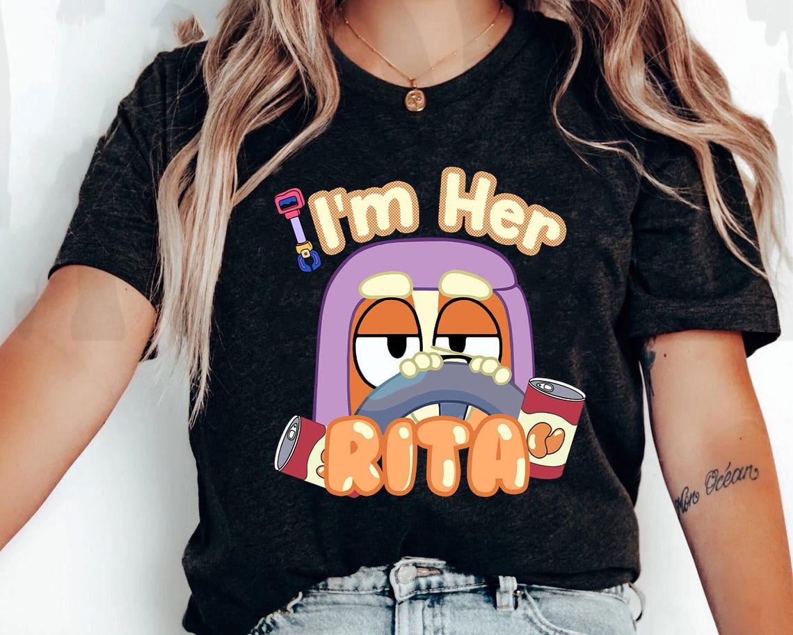 Bluey I’M Her Rita, Grannies T-Shirt, Unisex S-5XL Hot Trending Shirt ...