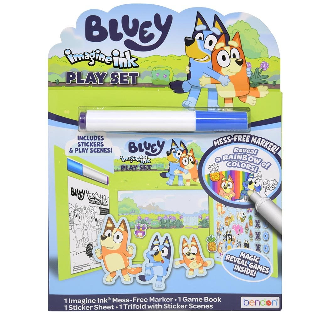 Bluey Imagine Ink Playset W/ Stickers - Walmart.com