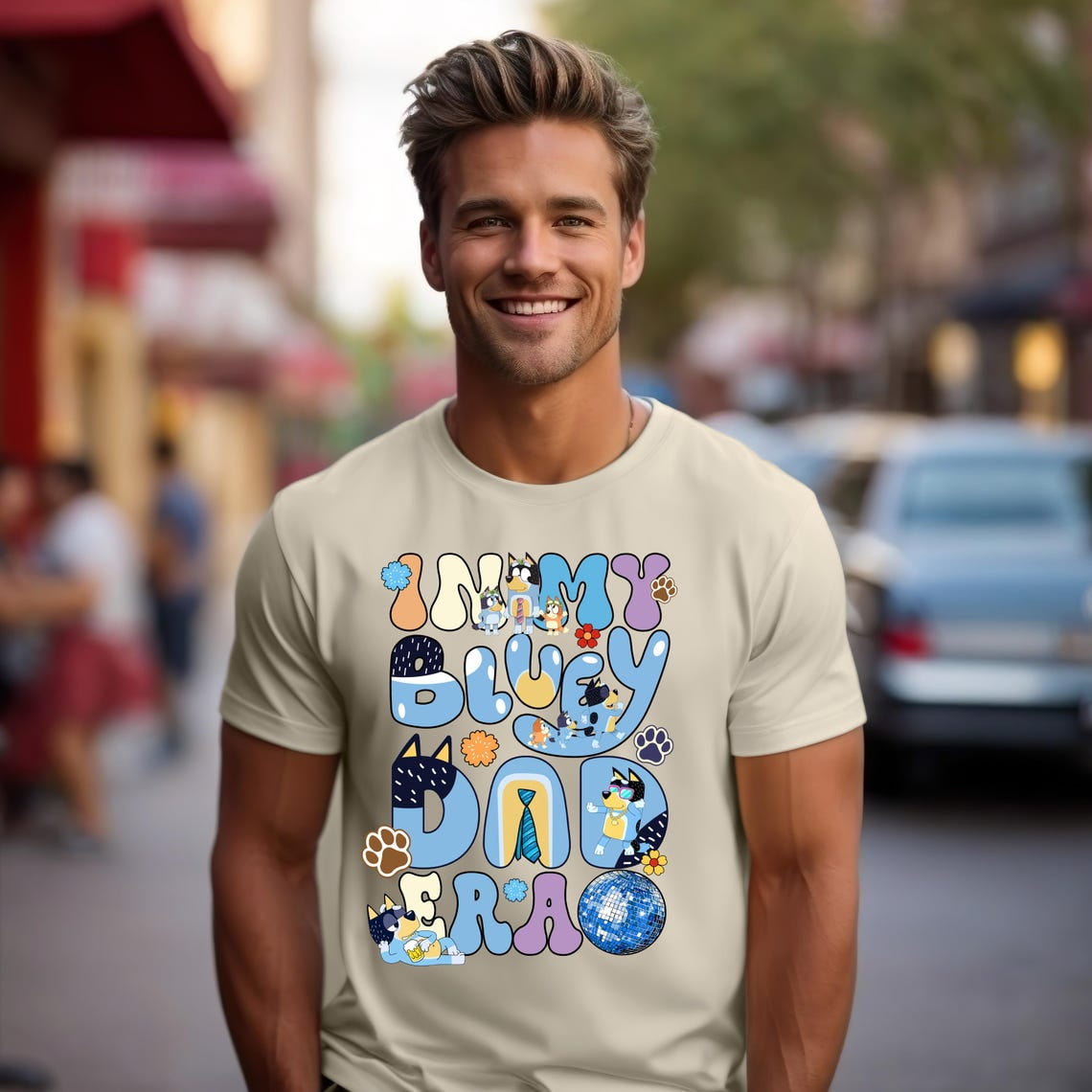 Bluey In My Bluey Dad Era T-Shirt, Bluey Daddy Design, Gift For Dad, Unisex S-5Xl Hot Trending ...