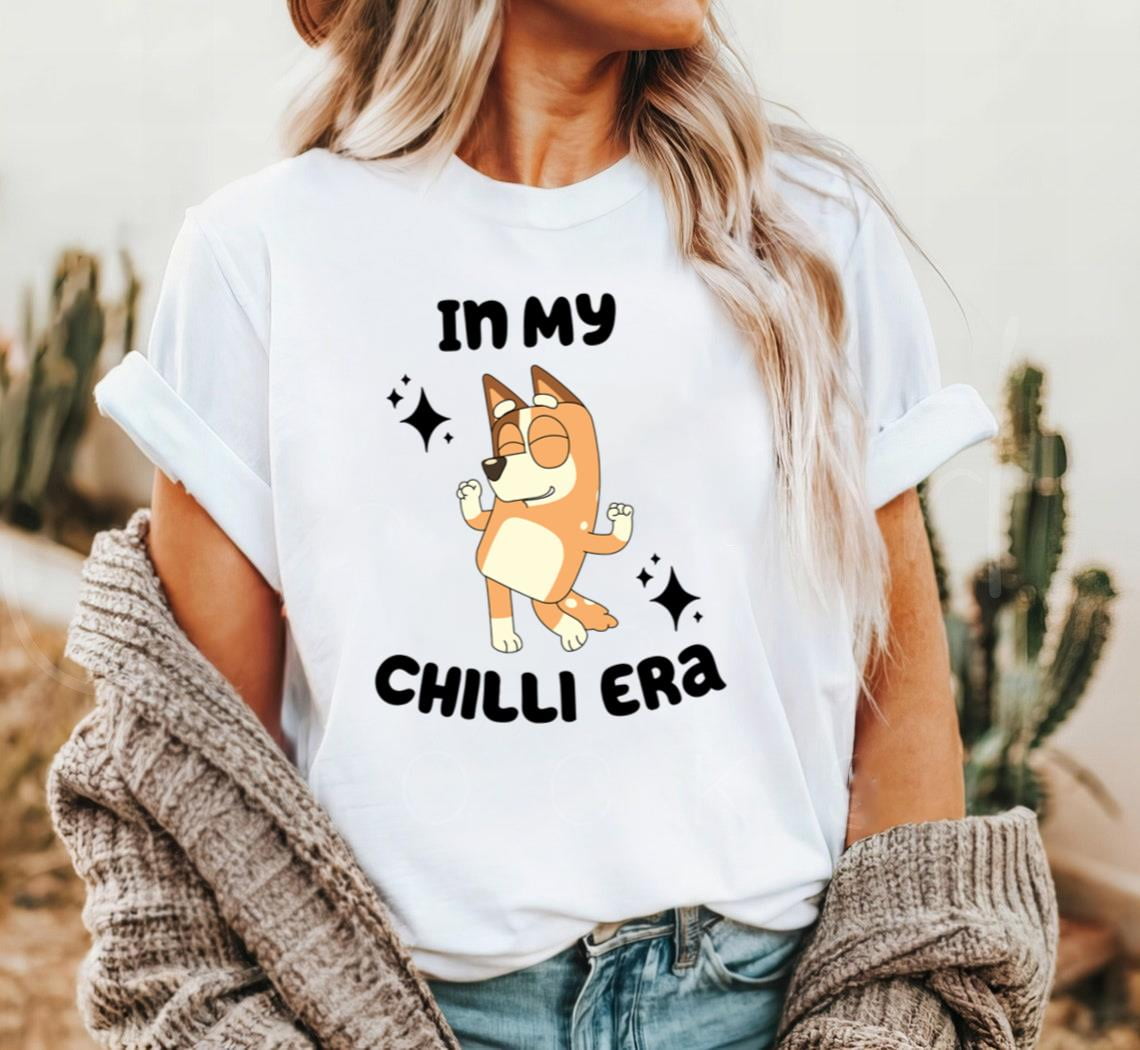 Bluey In My Chilli Era, Era Shirt, Bluey Shirt, Fun Parent Shirt, Mom ...
