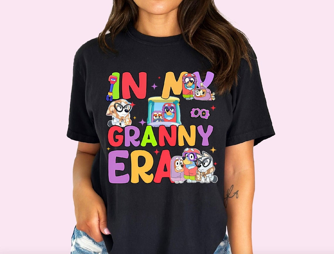 Bluey In My Granny Era Design Tee, Matching Family Grannies Shirt ...