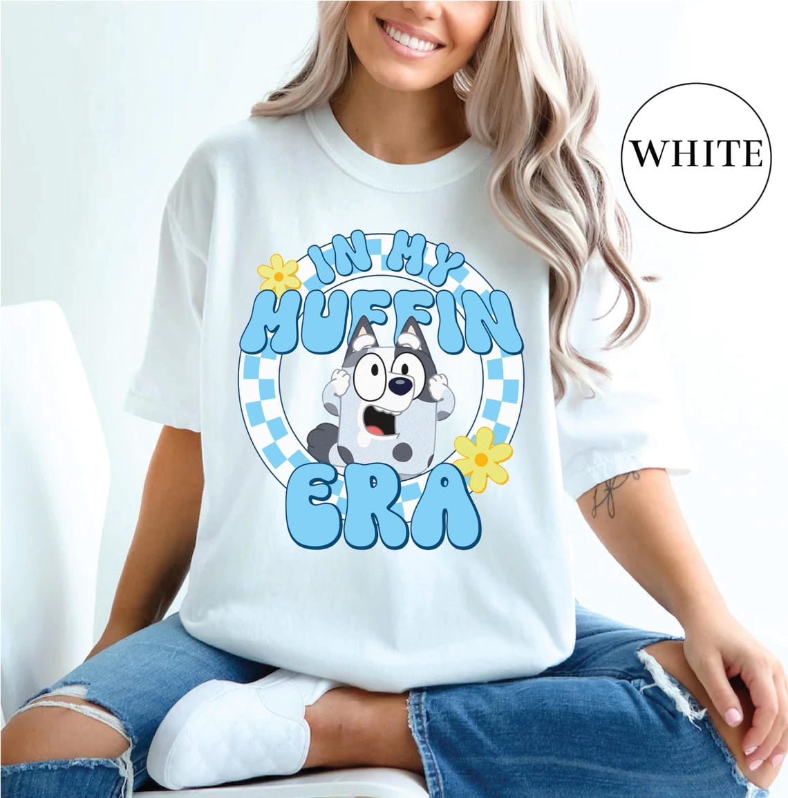 Bluey In My Muffin Era, Blue Dog, Unisex S-5XL Hot Trending Shirt ...