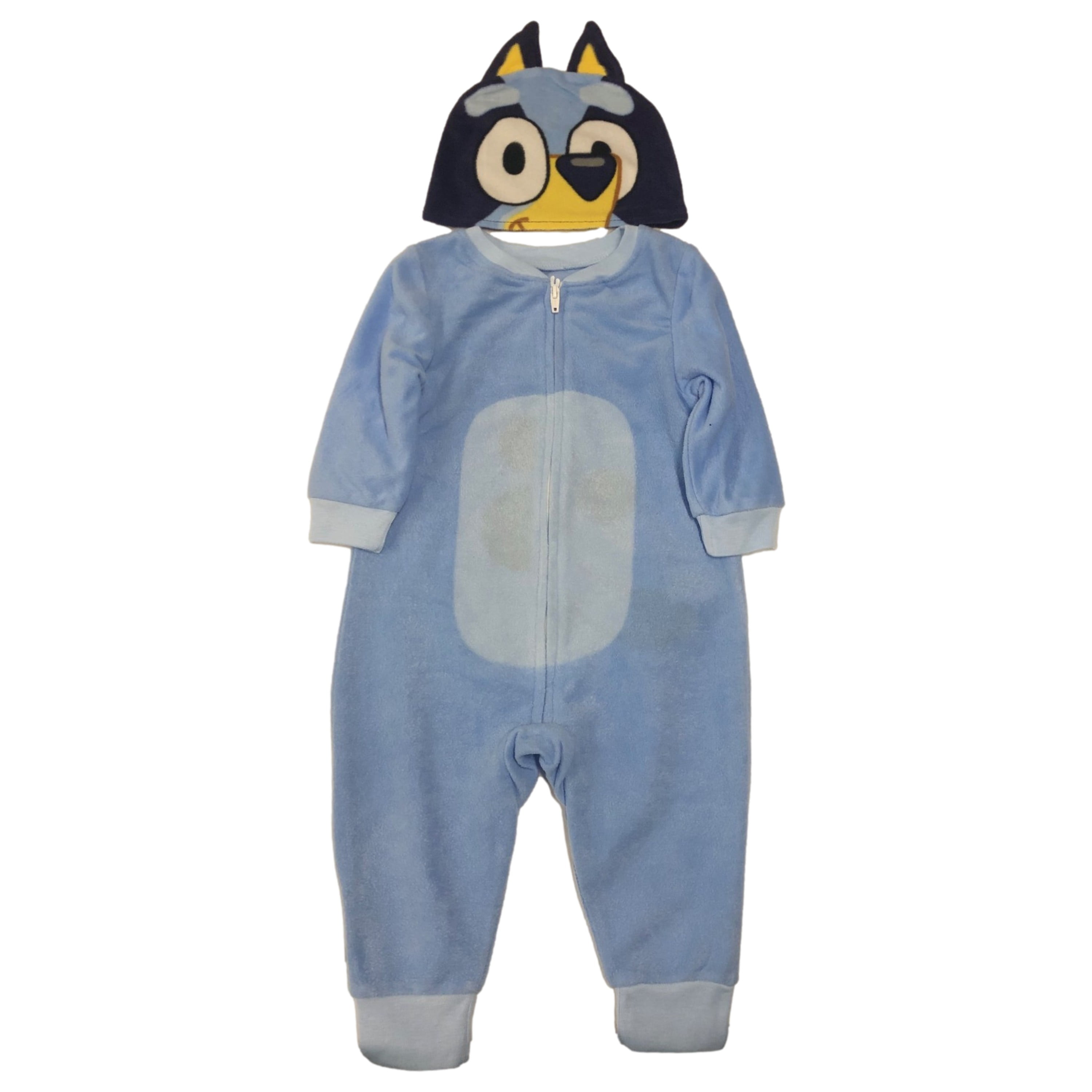 Bluey Infant & Toddler Boys Blue Blanket Sleeper Union Suit Pajama ...