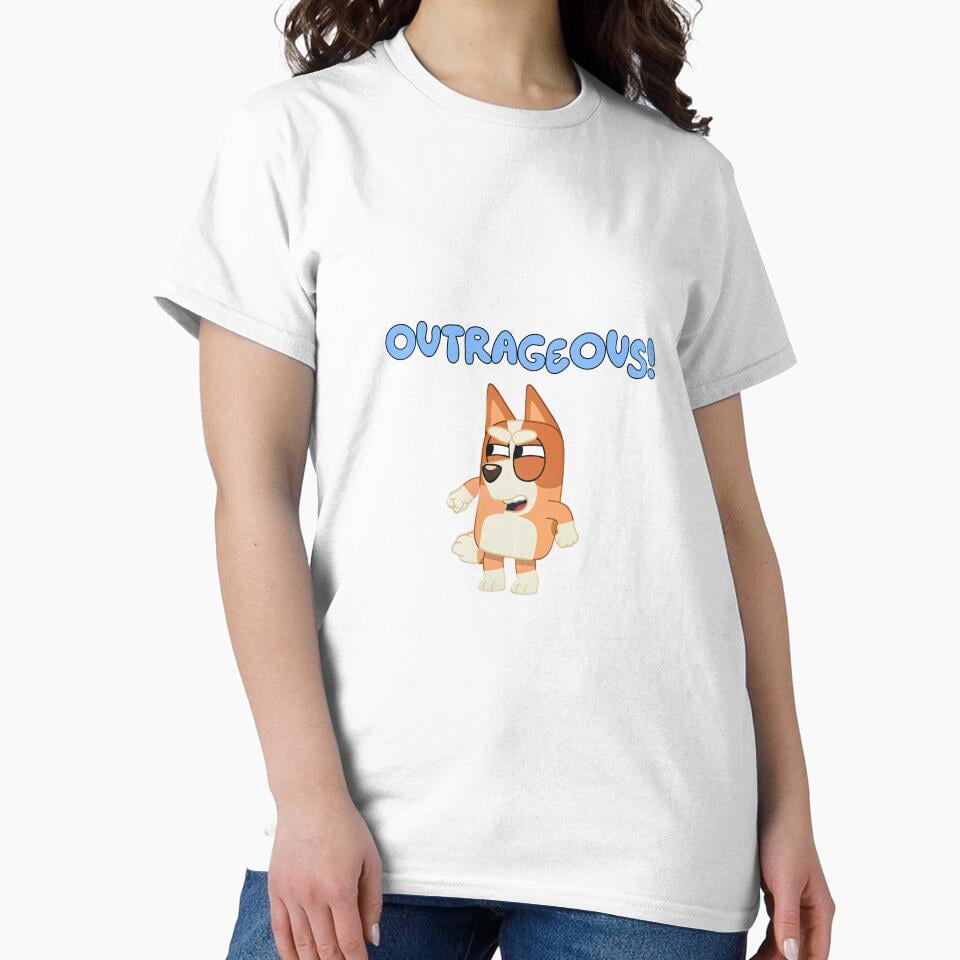 Bluey Inspired Outrageous! Design Classic T-Shirt - Walmart.com