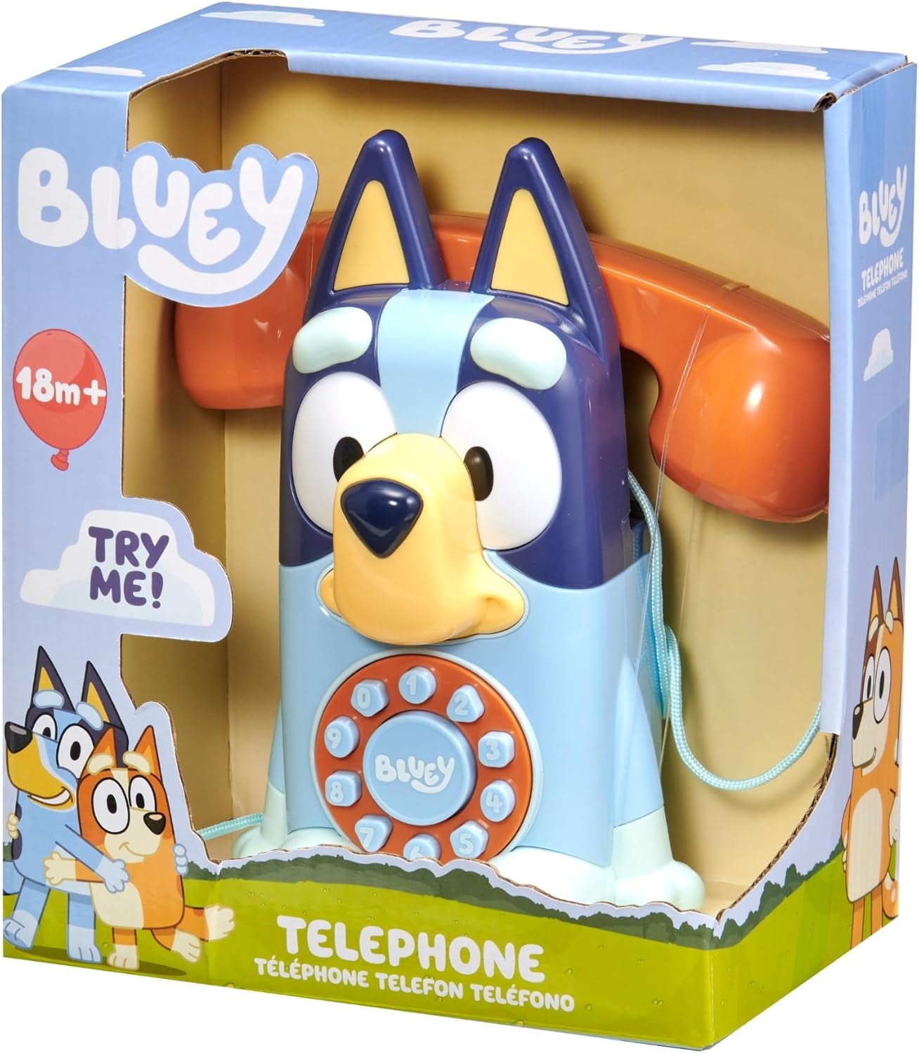 Bluey Interactive Electronic Realistic Bluey Retro Telephone - Walmart.com