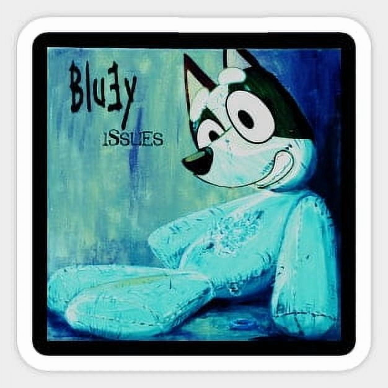 Bluey Issues Nu Metal Band Sticker Phone Decal Water Bottle Stickers ...