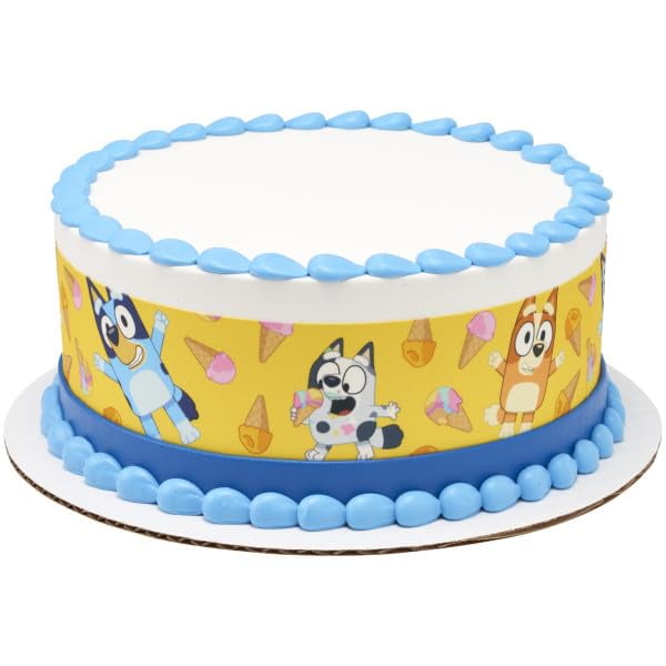 Bluey It's a sweet time! PhotoCake® Edible Image® Strips - Walmart.com