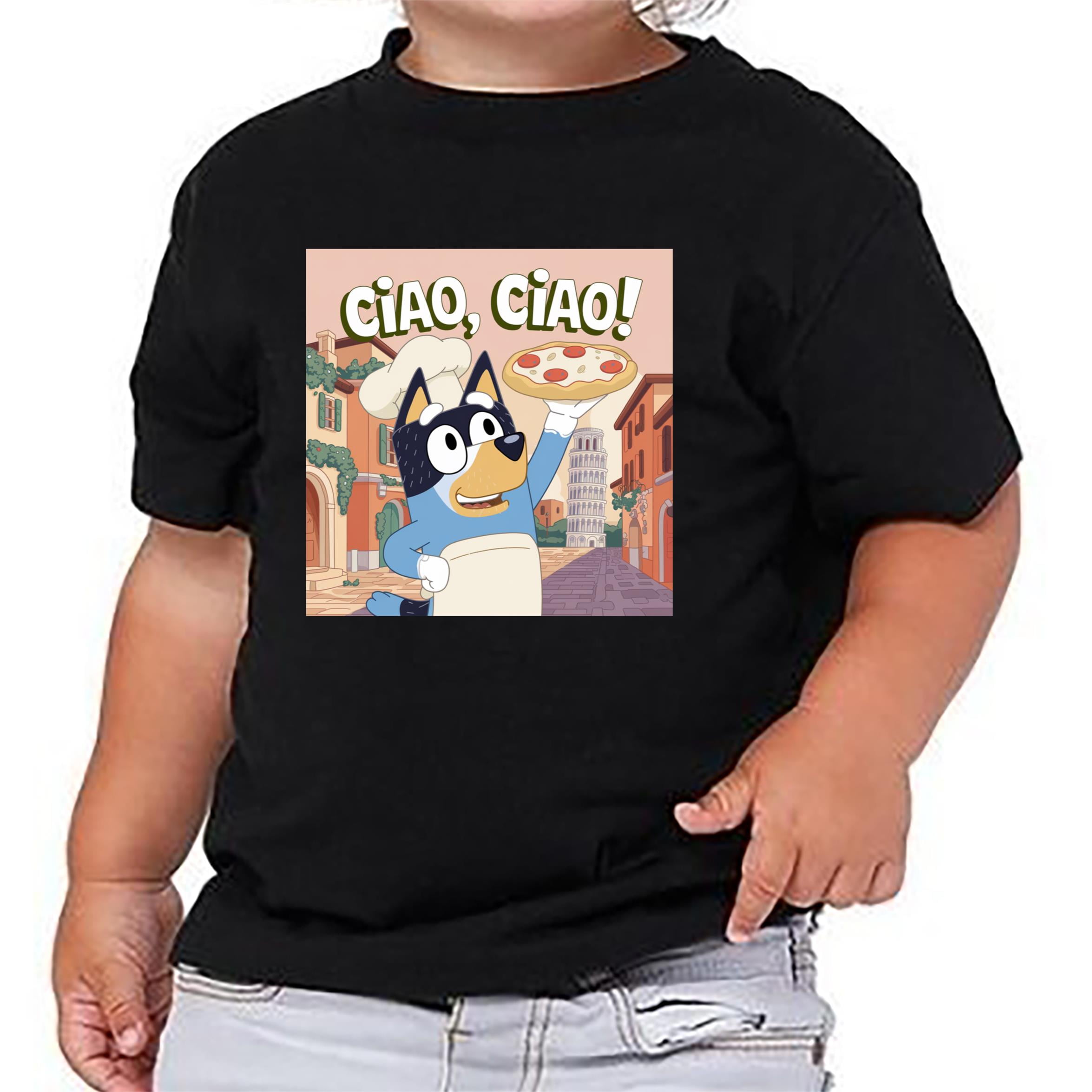 Bluey Italian Pizza, Chef Bluey Design, Bella Canvas Toddler Shirt ...