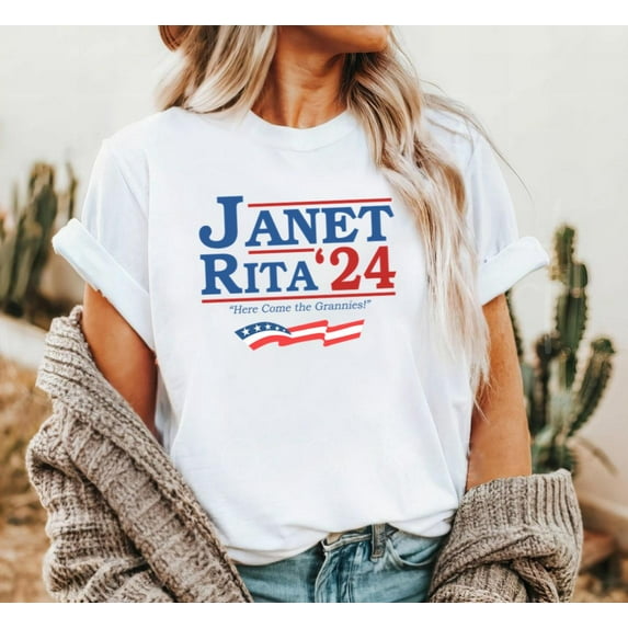Bluey Janet And Rita Shirt Janet And Rita For President 2024 Shirt ...