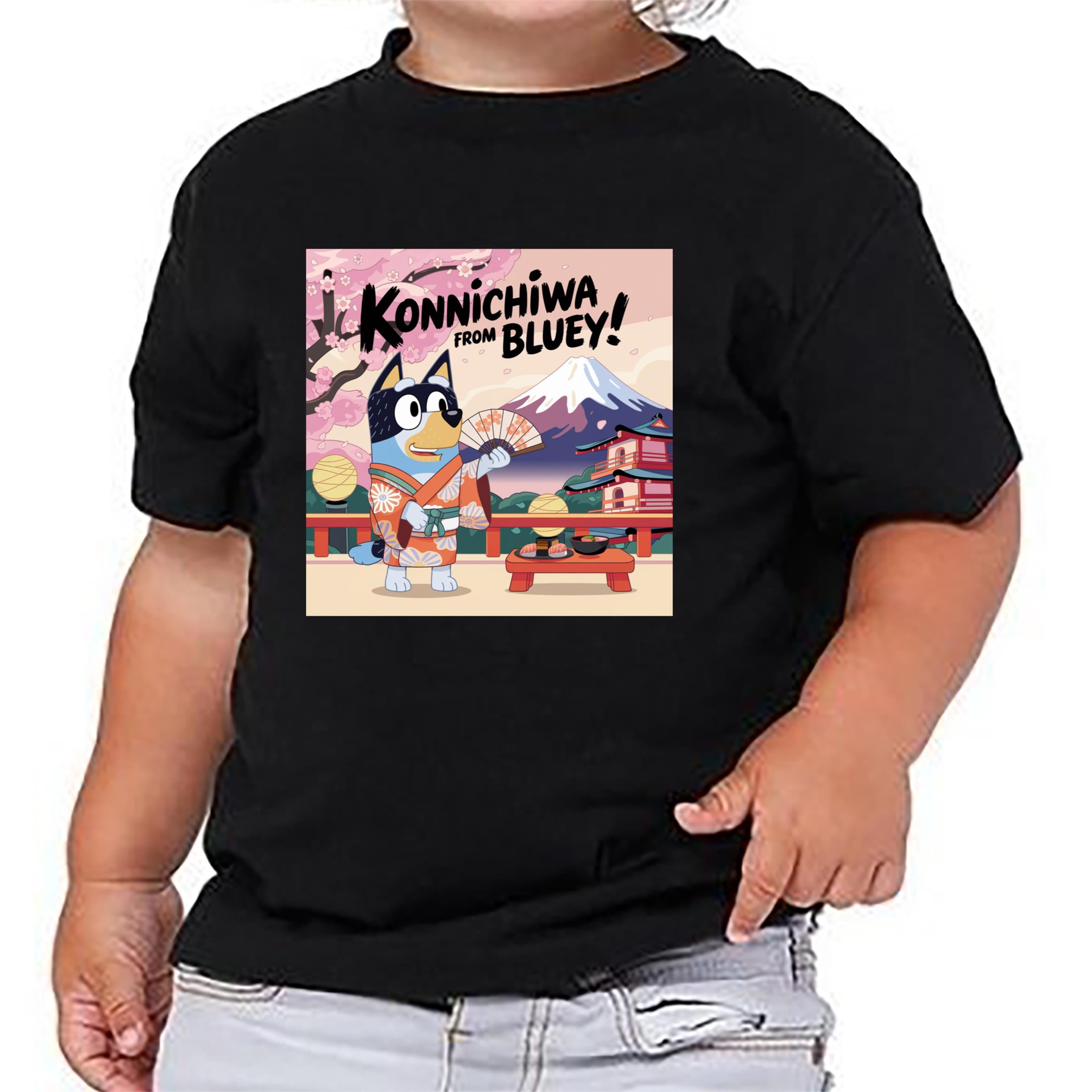 Bluey Japan Kyoto, Cherry Blossoms & Kimono Design, Bella Canvas ...