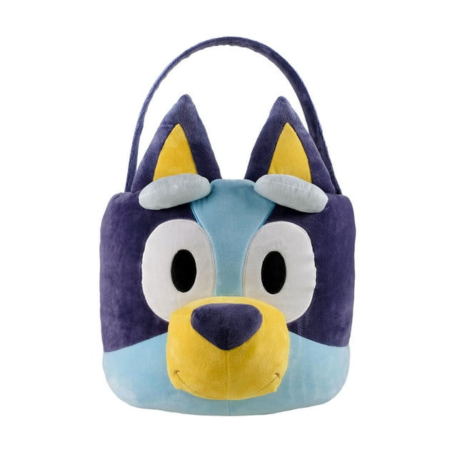 Bluey Jumbo Plush Easter Basket, 11 inches Tall, Blue, by Ruz - Walmart.com