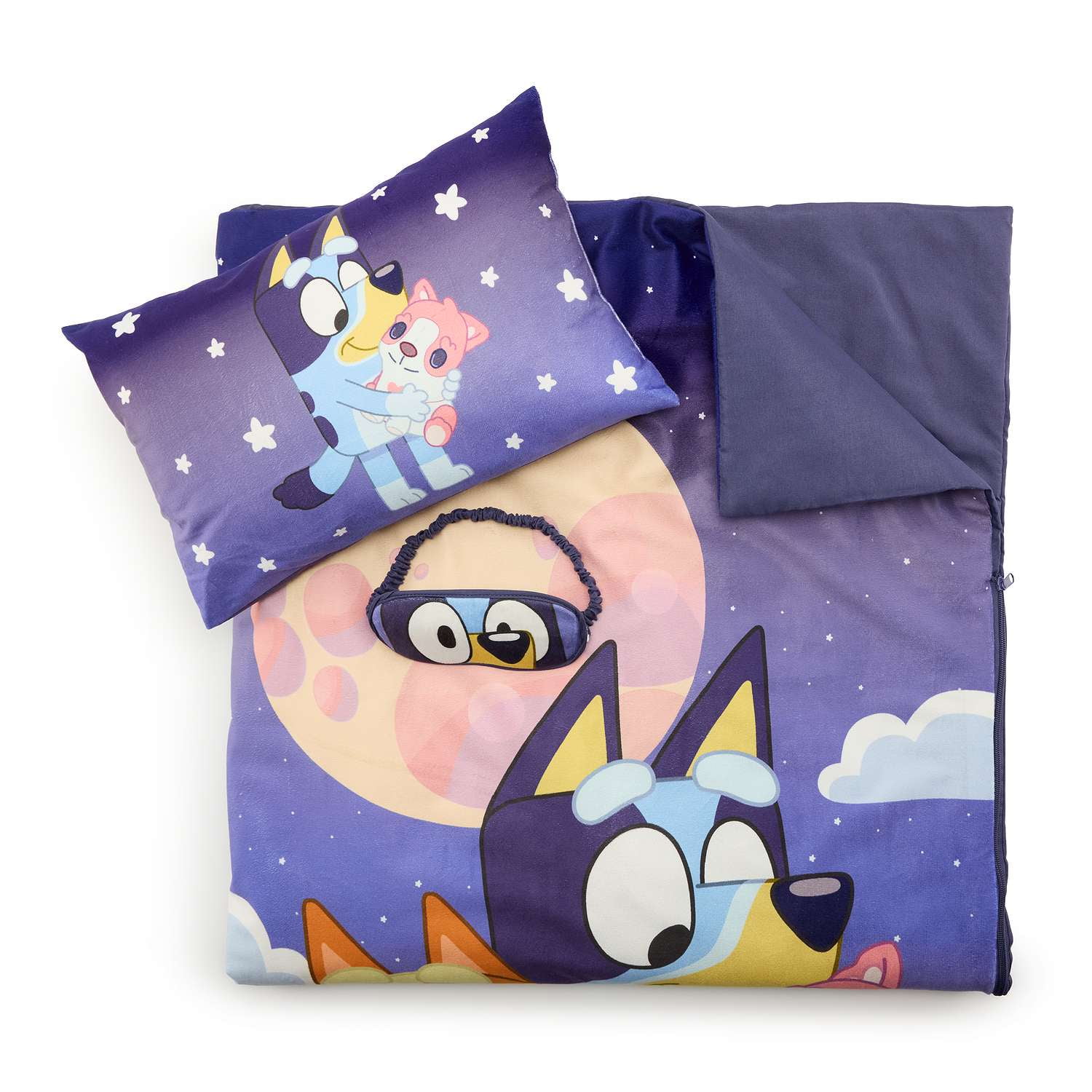 Bluey Jumping in the Clouds 3-Piece Kids Slumber Set - Walmart.com