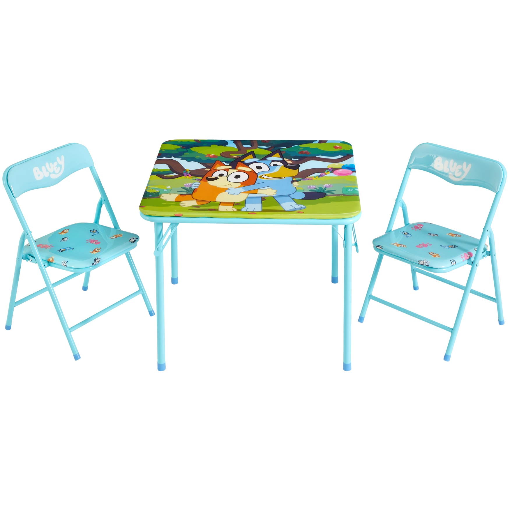 Bluey Kids' 3-Piece Table and Chairs Set, Blue - Walmart.com