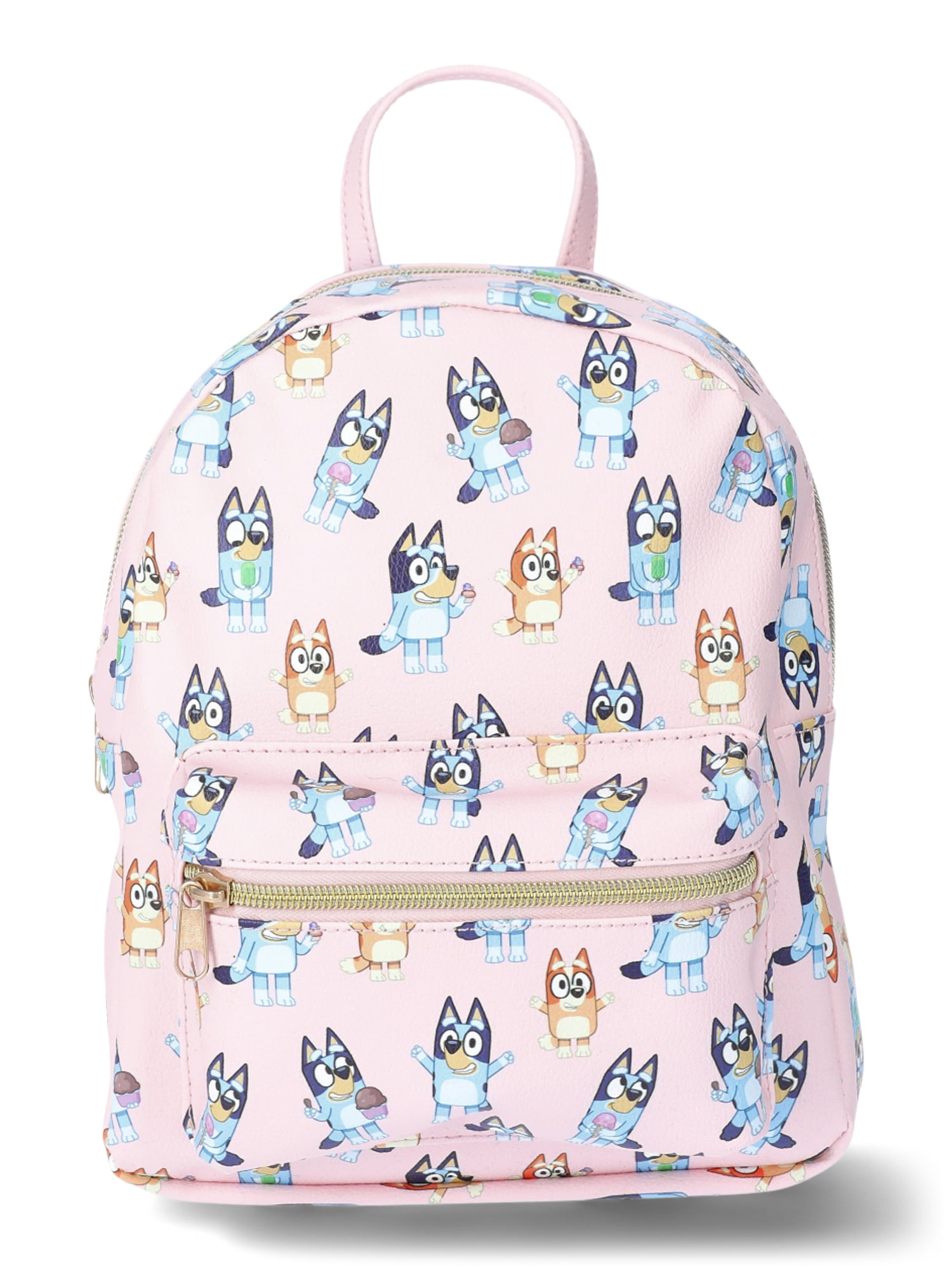 Bluey Kids Allover Print PU Mini Backpack, Pink - Walmart.com