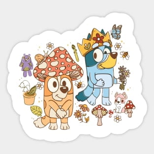 Bluey King Bingo Mushroom Sticker Bluey Stickers For Kids, Bluey ...