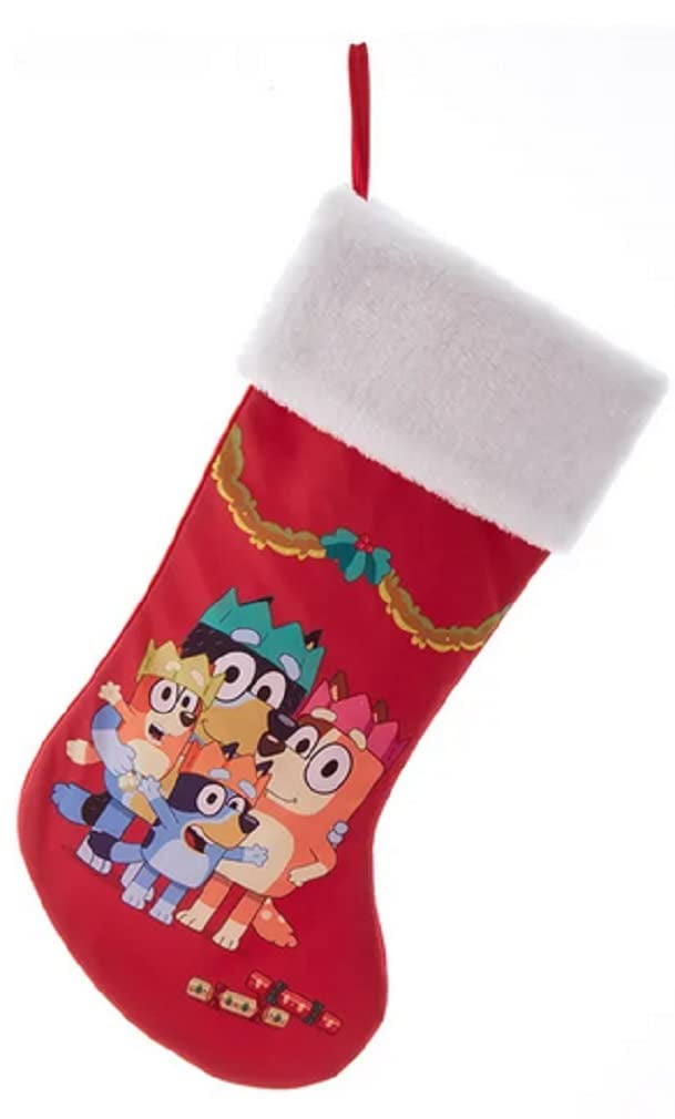 Bluey Kurt Adler 19 Inch Family Party Christmas Stocking, Red E11 ...