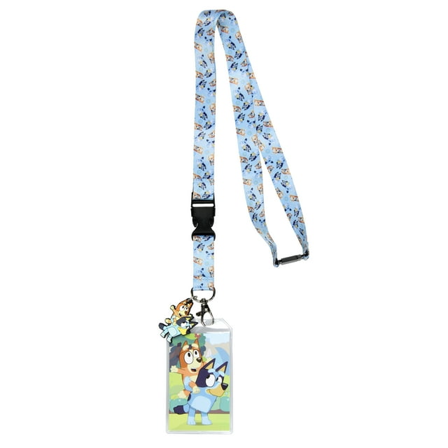 Bluey Lanyard Badge Holder Character Design Strap With Card and 2 ...