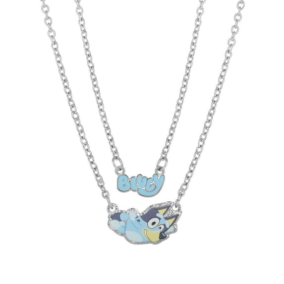 Bluey Layered Girl's Necklace for Girls, 18” – Bluey Cartoon Character ...