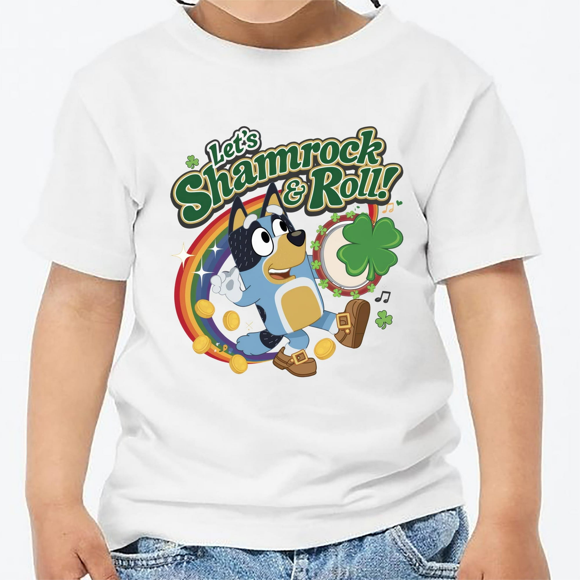 Bluey Let’s Shamrock and Roll, Green Leprechaun Dancing, St. Patrick’s ...