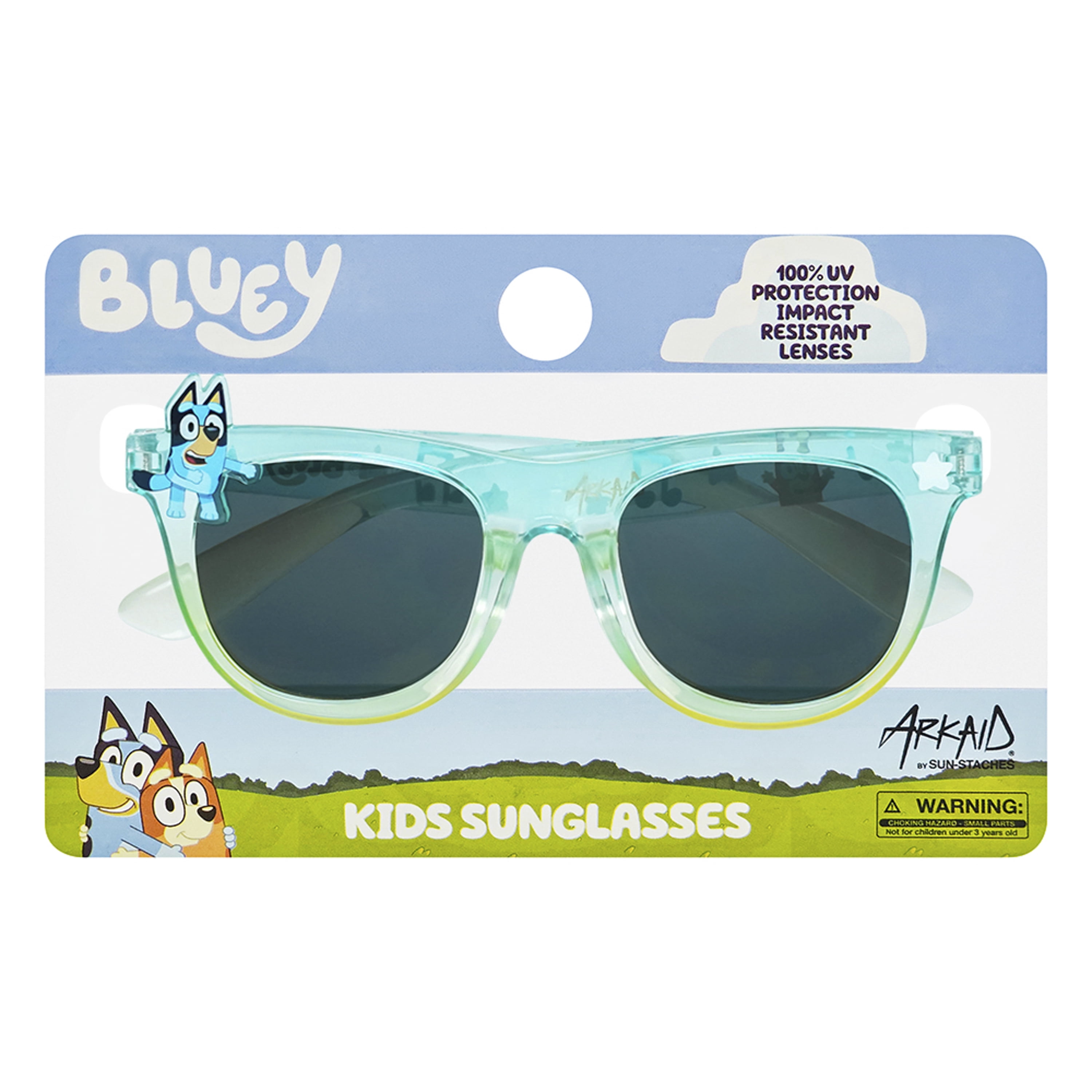 Bluey Light Blue to Yellow Gradient Sunglasses - Walmart.com