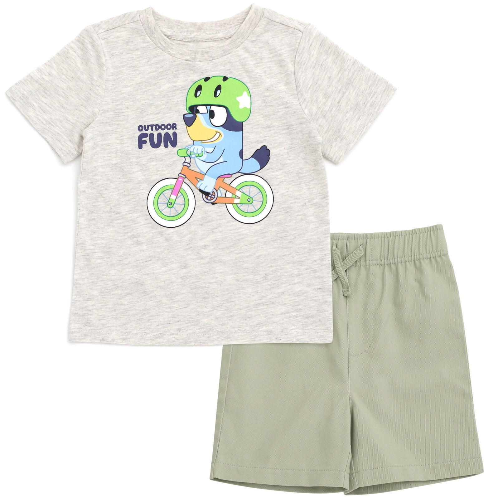 Bluey Little Boys T-Shirt and Shorts Outfit Set Toddler to Little Kid ...