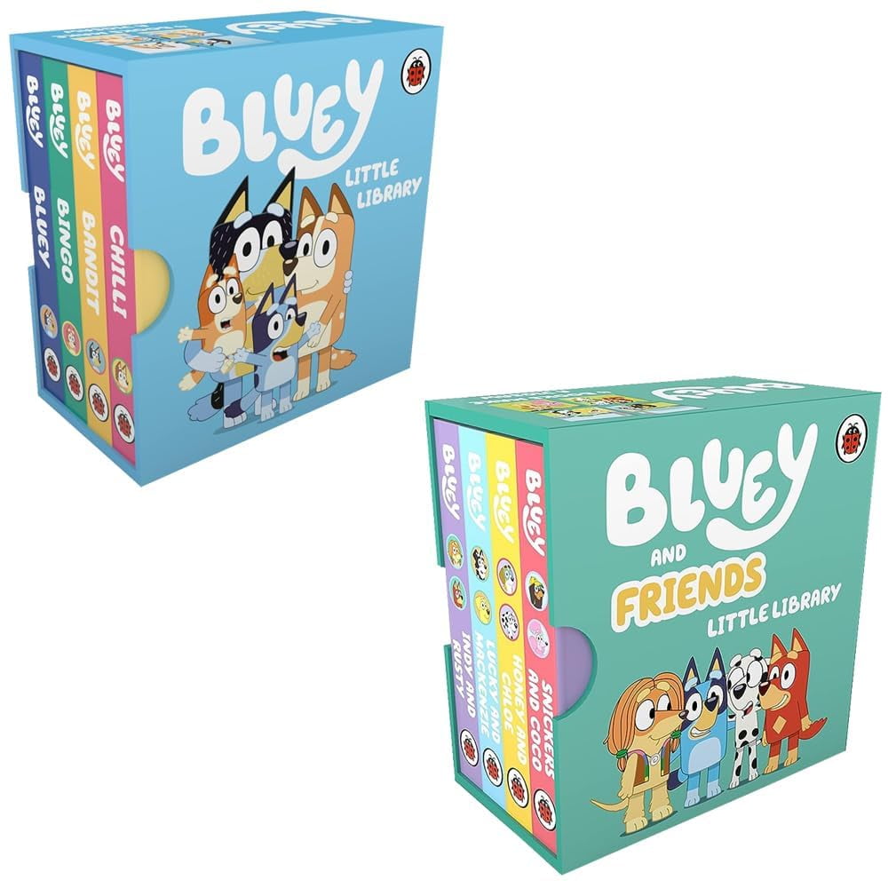 Bluey Little Library & Bluey and Friends Little Library 8 Books ...