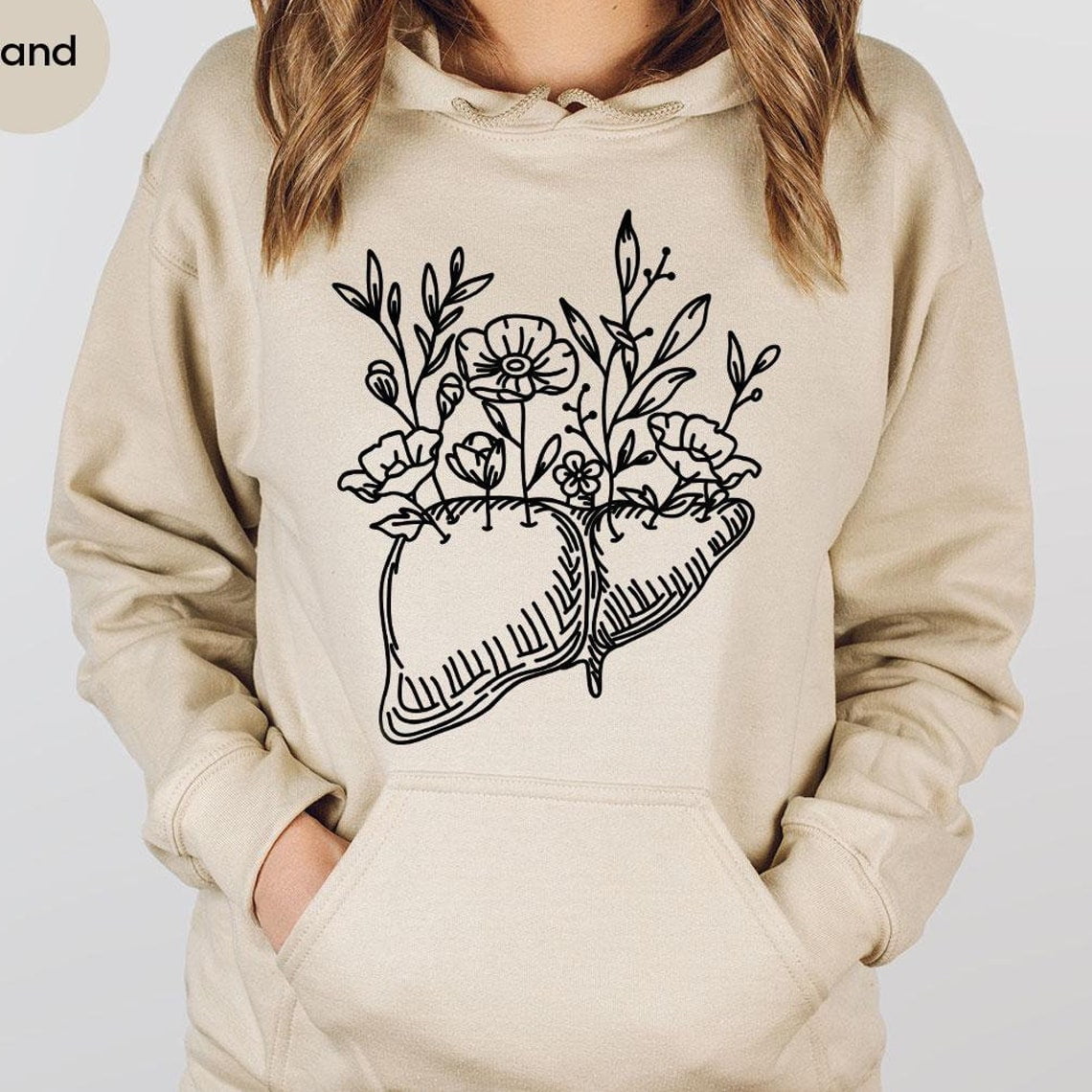 Bluey Liver Graphic Sweatshirt, Liver Transplant Hoodie, Floral Shirts ...
