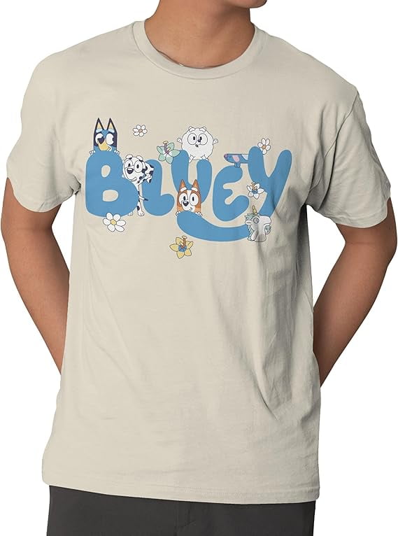 Bluey Logo & Characters Cartoon Casual Unisex Adult Men’s and Women’s ...
