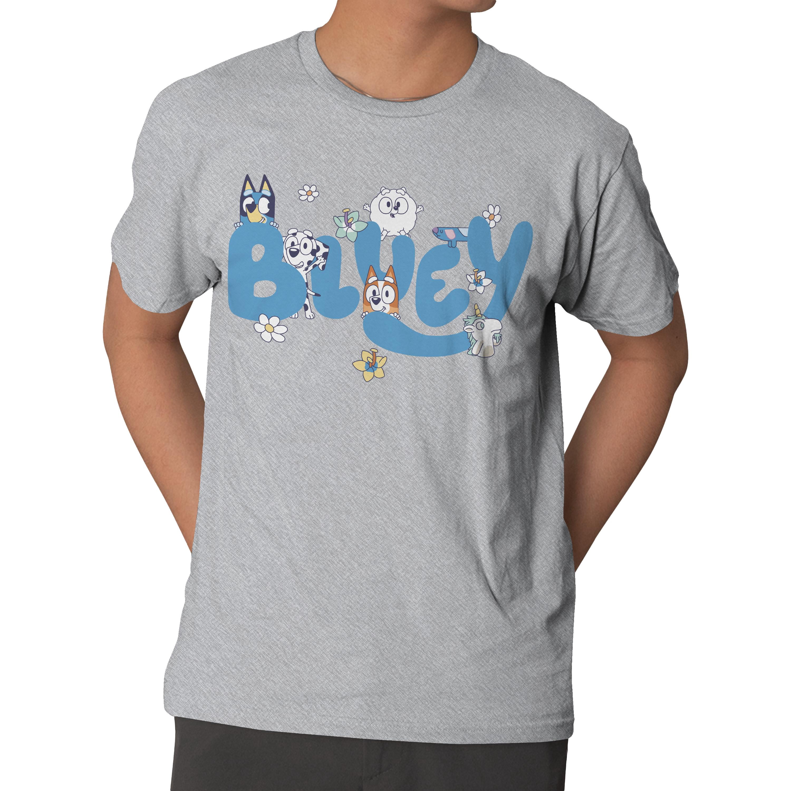 Bluey Logo & Characters Cartoon Casual Unisex Adult Mens and Womens ...