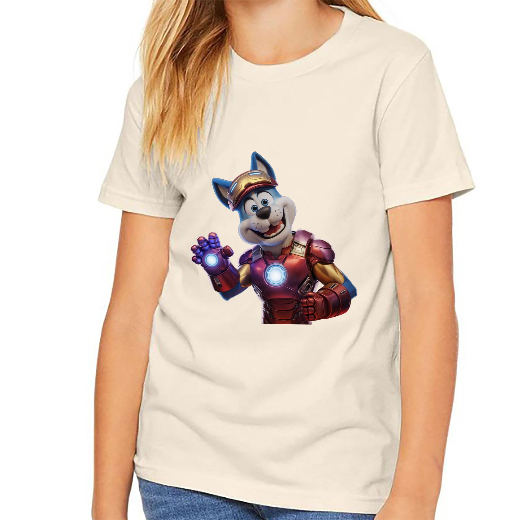 Bluey Lone Brave Pup On A Mission, Minimalist Cartoon Design With ...