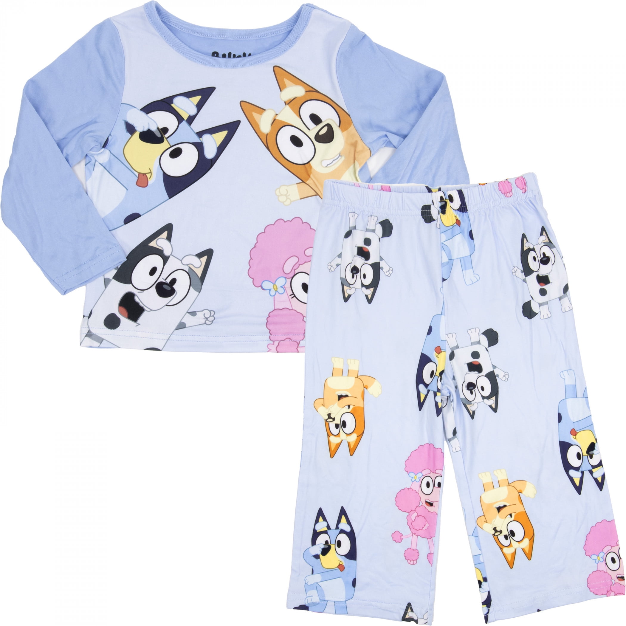 Bluey 879258-toddler4t Bluey Long Sleeve Characters All Over Print ...