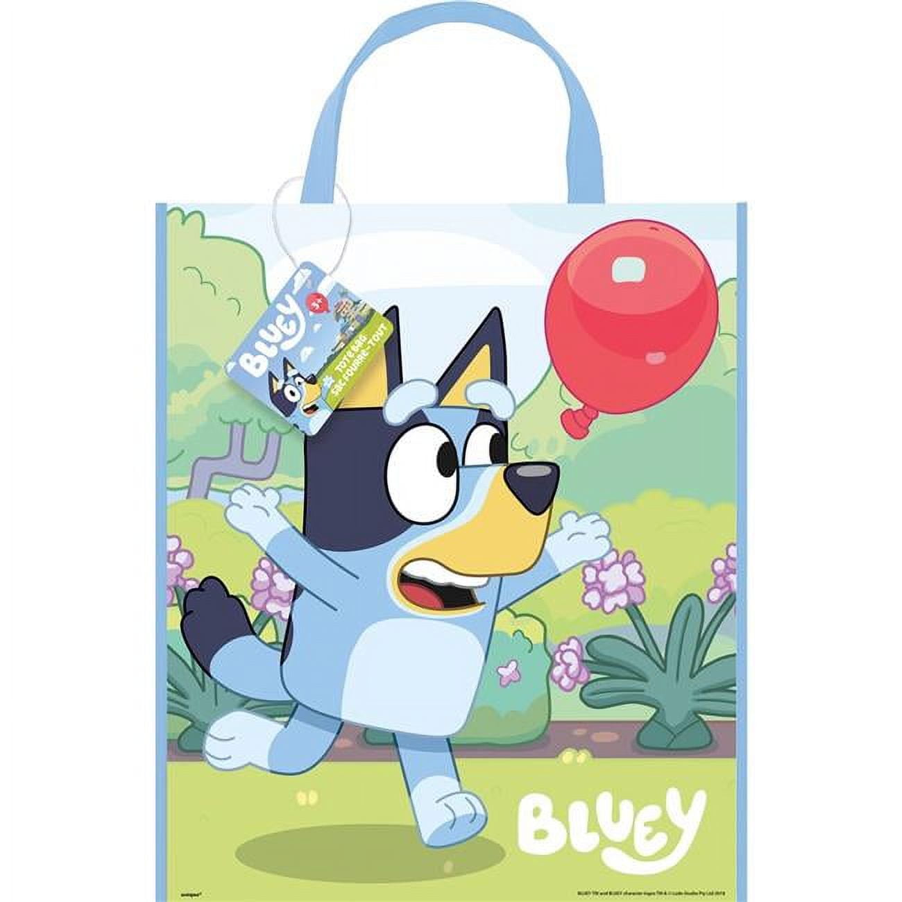 Bluey Birthday Supplies: Party Tote Bag - 13" x 11", Perfect Loot Favor ...