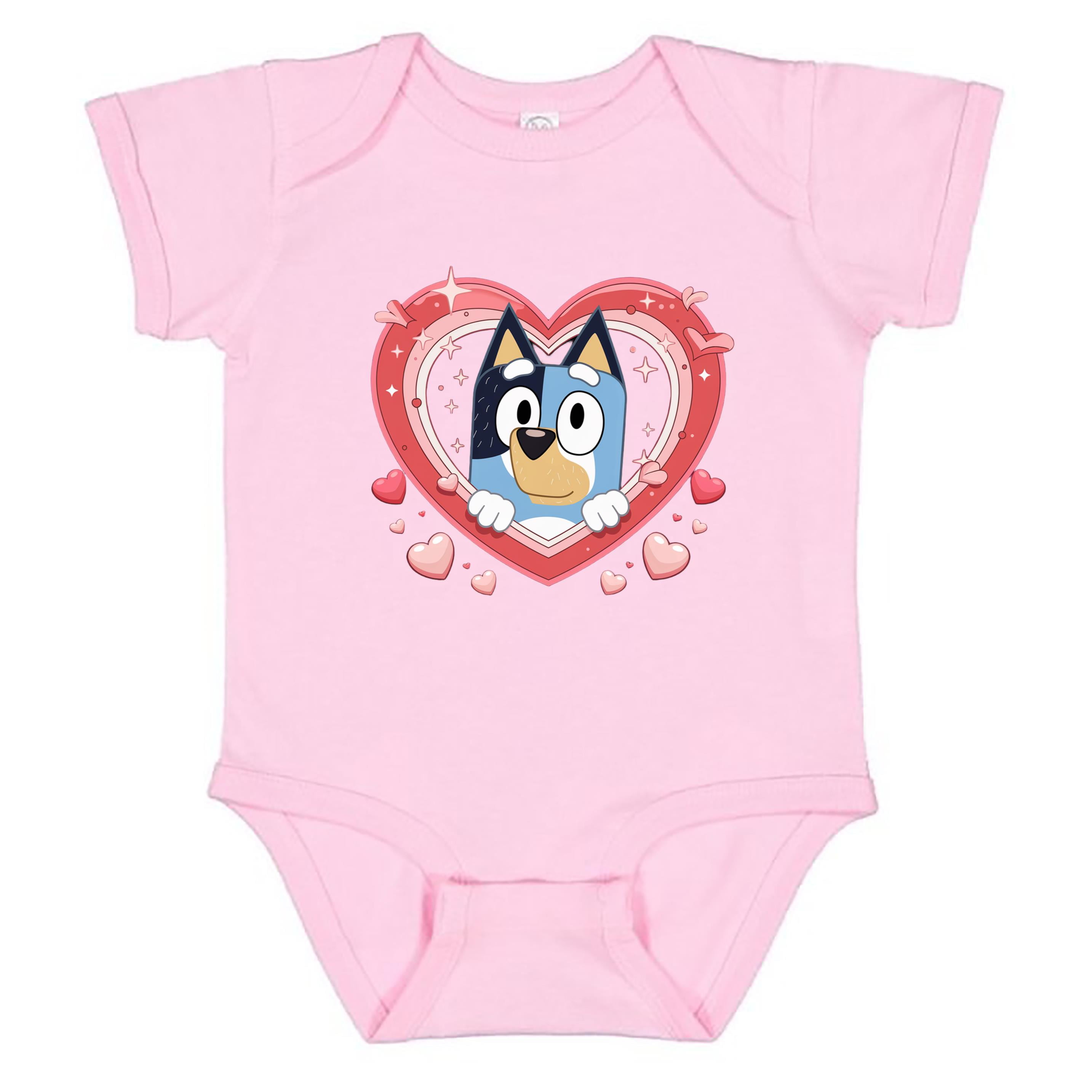 Bluey Love Frame, Cute Cartoon Dog, Fun Romantic-Themed Print Baby ...