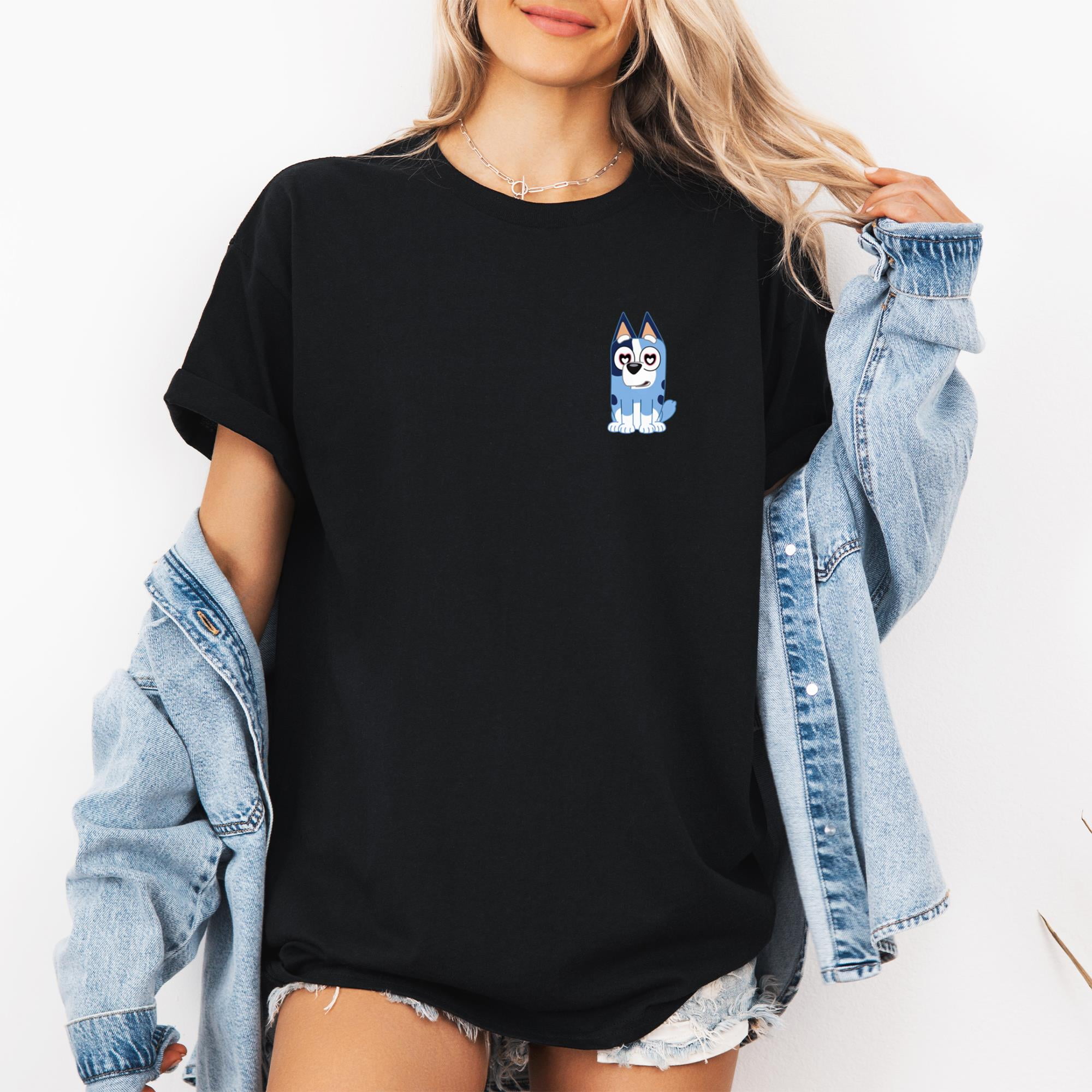 Bluey Love-Struck Face Shirt, Sweatshirt & Hoodie – Adorable Valentine ...