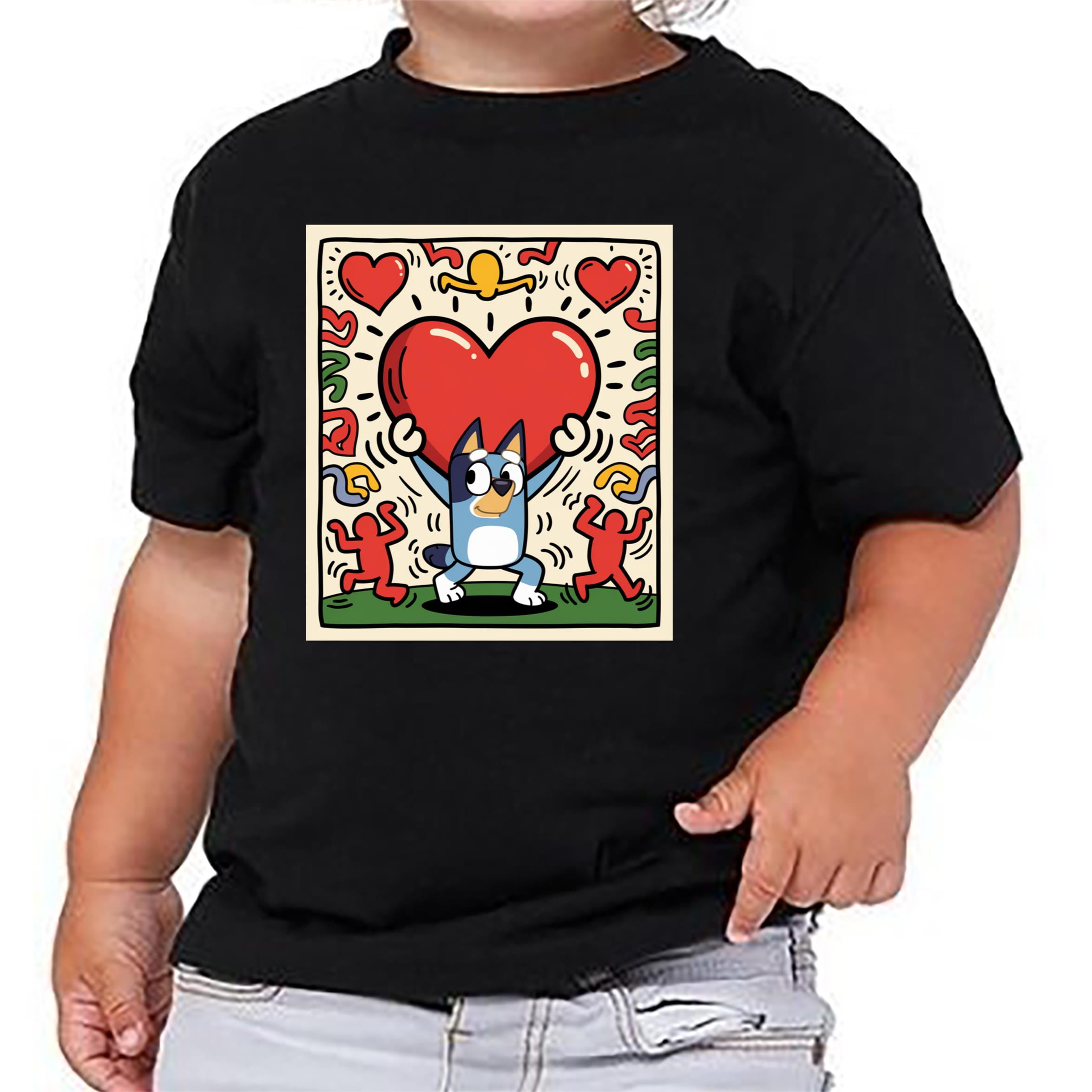 Bluey Love’s Day Bluey, Fun Cartoon Design with Background, Bella ...