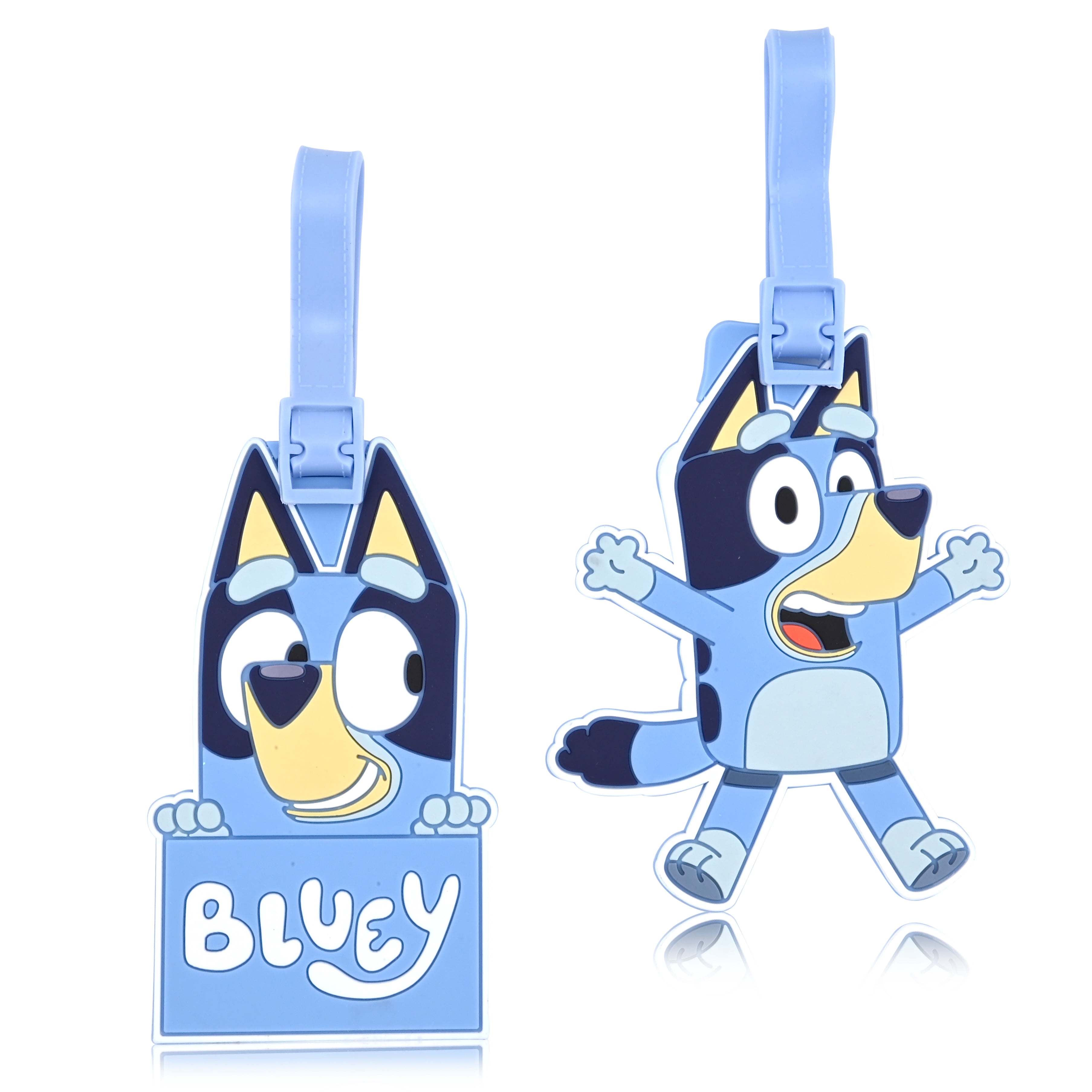 Bluey Luggage Tag for Boys 2 Piece Set | 4.25" Bluey Kids Luggage Tags ...