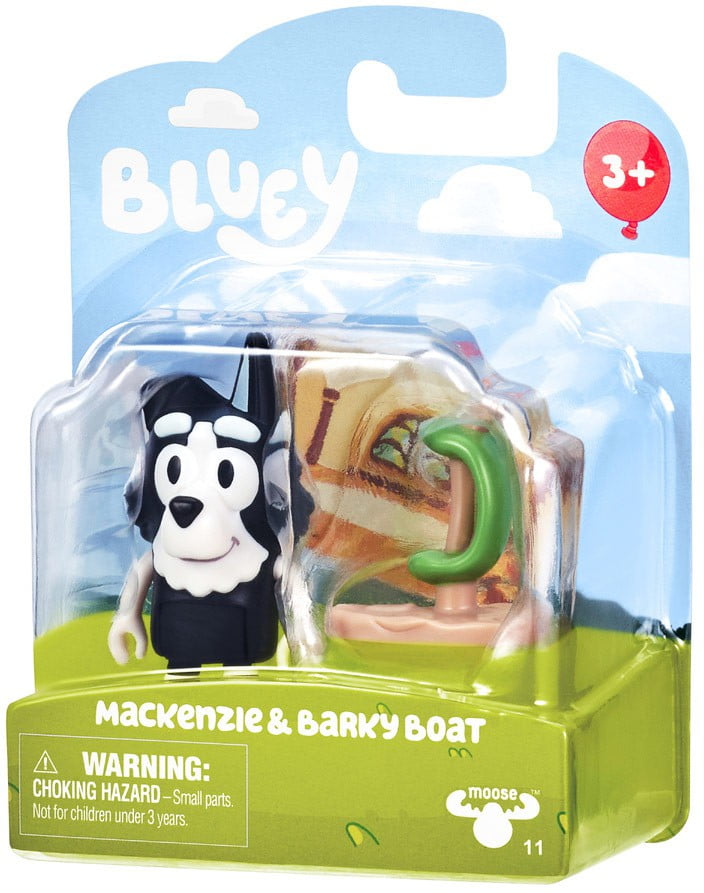 Bluey Mackenzie & Barky Boat Mini Figure: 3 Inch Toy Play Set - Walmart.com