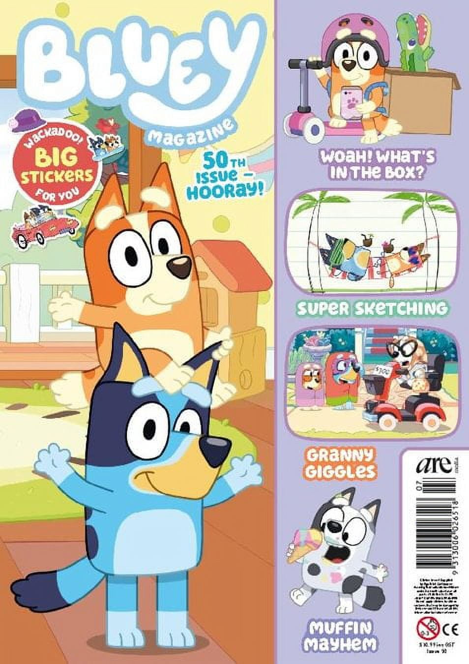 Bluey Magazine Issue 50: Creative Fun with Paint-Your-Own Bluey and ...