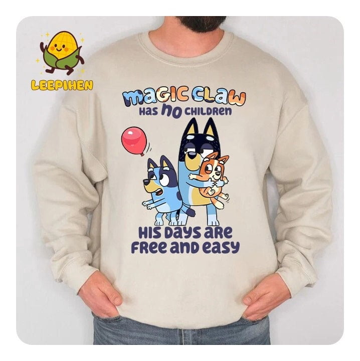 Bluey Magic Claw Shirt, , Bluey TV Show, Magic Claw Has no Children Shirt, Bluey Shirt, Bluey ...
