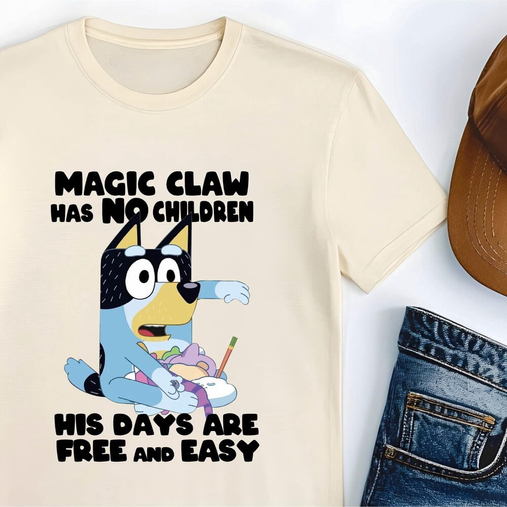 Bluey Magic Claw T-Shirt, Bluey Bandit Shirt, Bluey Family Shirt, Bluey ...