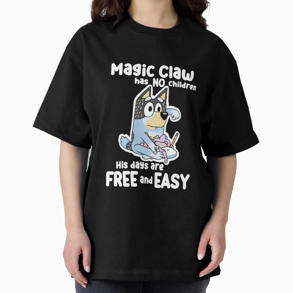 Bluey Magic Clow Dog Free And Easy Unisex T-Shirt, All Size S-5XL Bluey ...