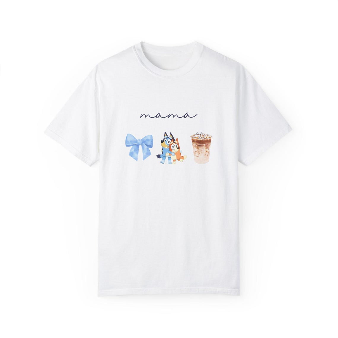 Bluey Mama T-Shirt, Blue Coquette Design, Unisex S-5XL Hot Trending ...