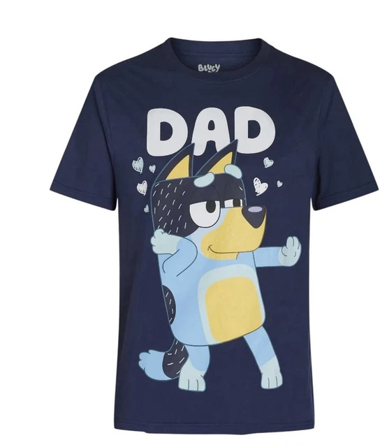 Bluey Men'S Dad Graphic Tee Shirt - Walmart.com