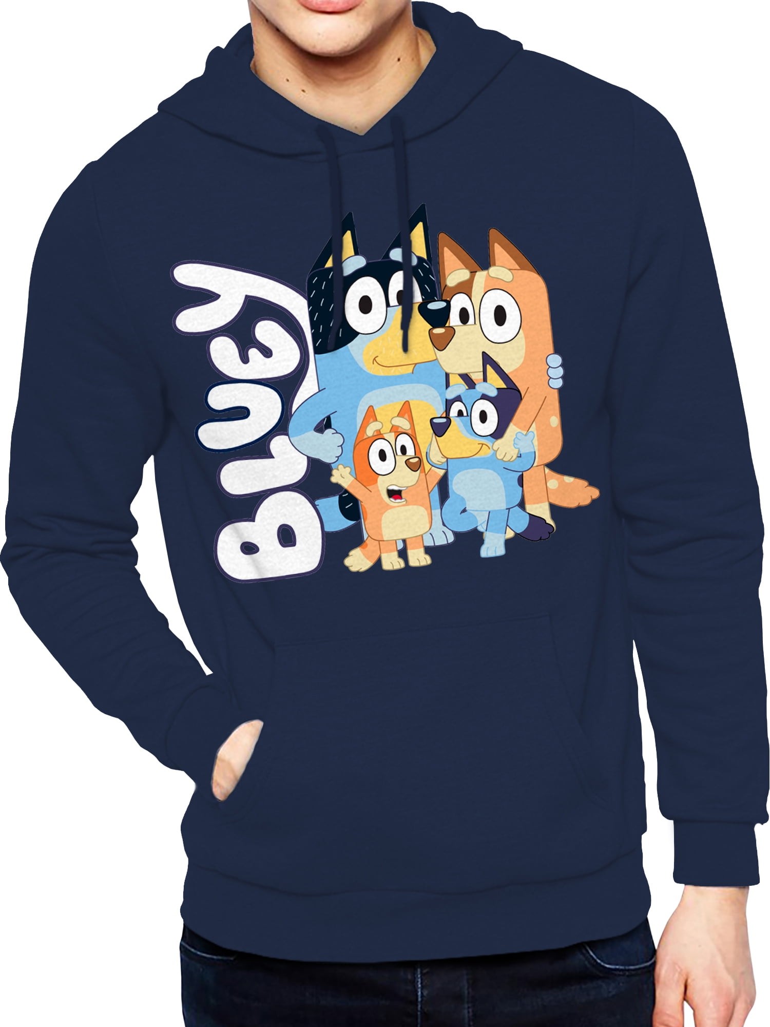 Bluey, Men's Apparel Graphic Hoodie Sweatshirt, The Family, Sizes S-3XL ...