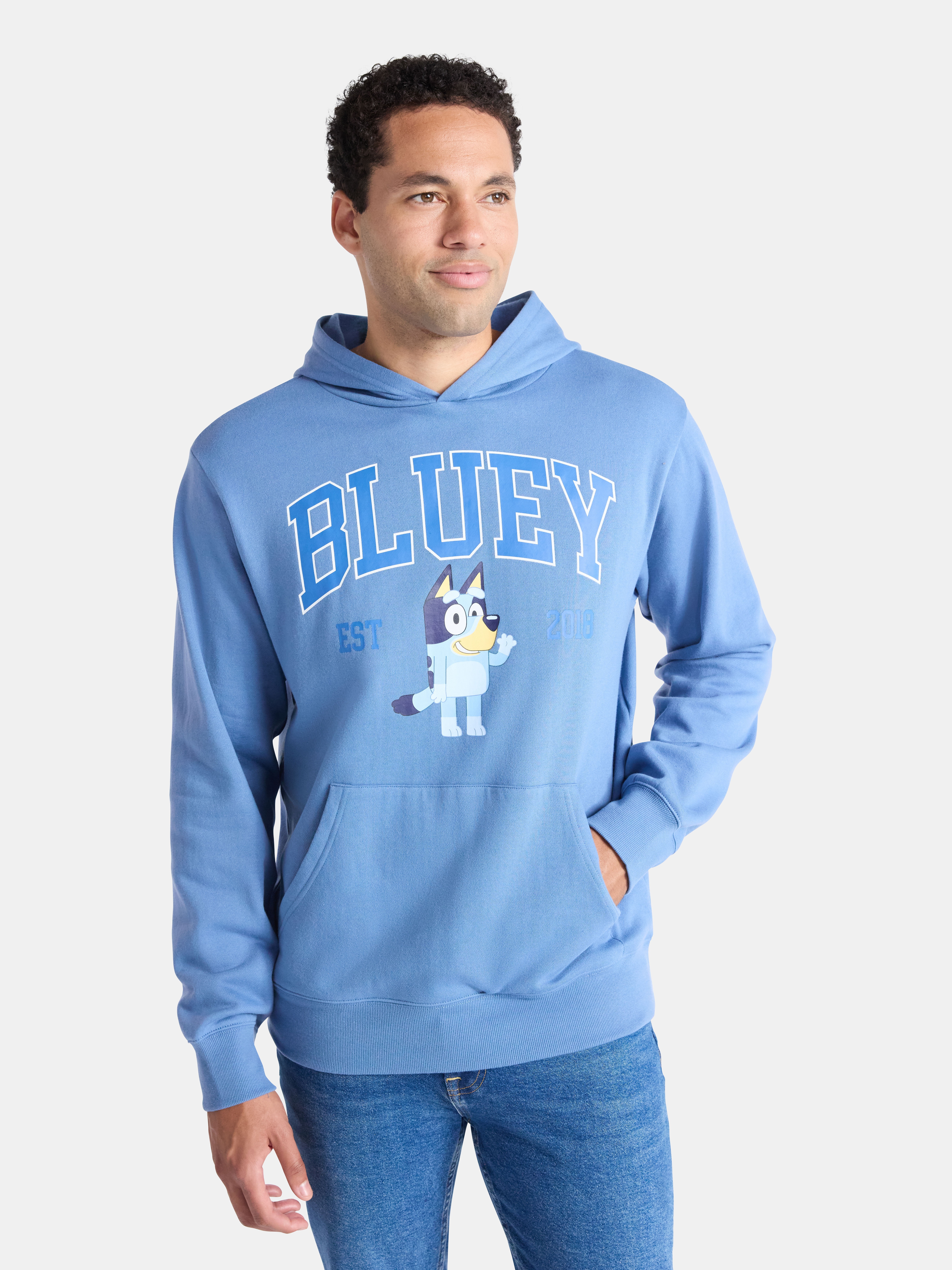 Bluey Men's and Big Men's Graphic Hoodie, Sizes XS-3XL - Walmart.com