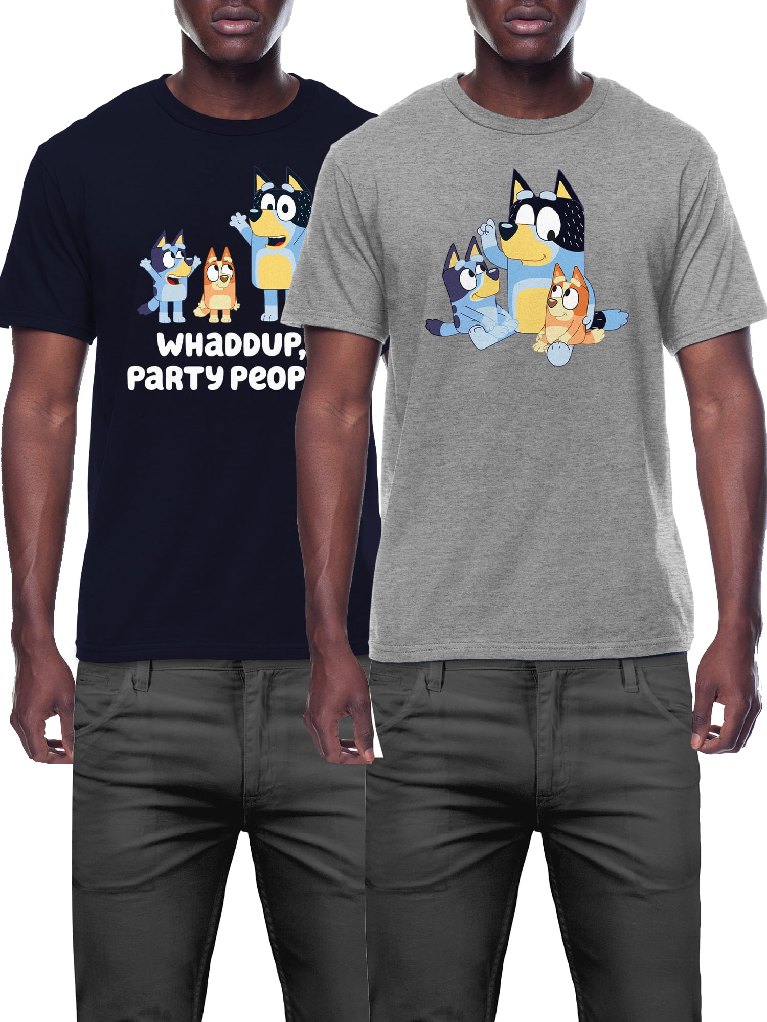 Bluey Men's & Big Men's Graphic T-Shirts 2 Pack S-3XL Edgy Fashionable ...
