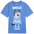 Bluey Uncle Stripe Matching Family T-Shirt Adult - Walmart.com